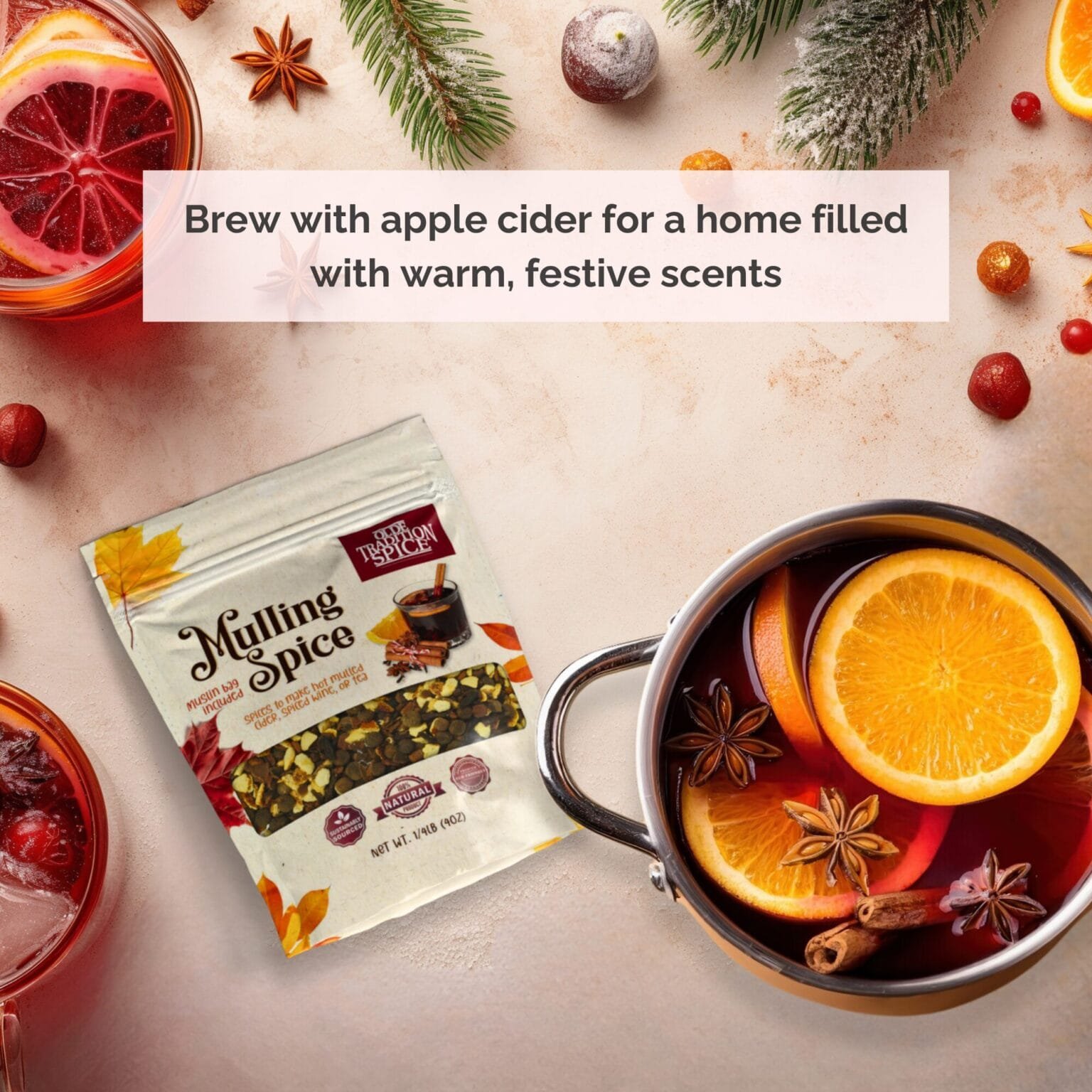 Olde Tradition Whole Mulling Spice Pieces (2oz/4oz) - Perfect for ...